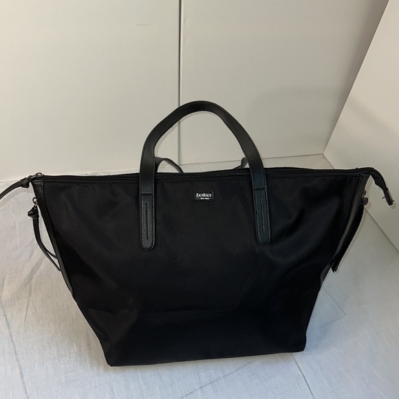 Botkier | Bags | Nwot Large Botkier Bond Black Nylon Tote Bag With Side ...